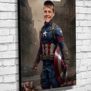 Custom Superhero Portrait - Custom Superhero Gift - Personalized ...