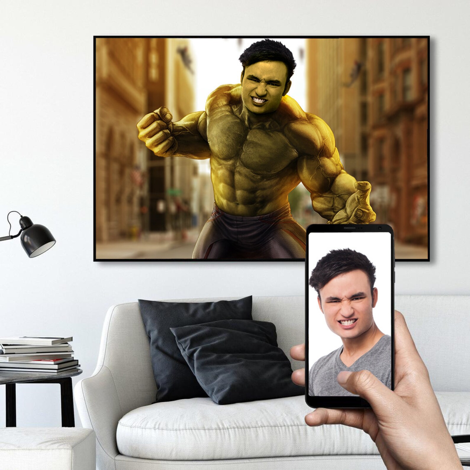 Custom Superhero Portrait - Personalized Portrait - Canvas Print From ...