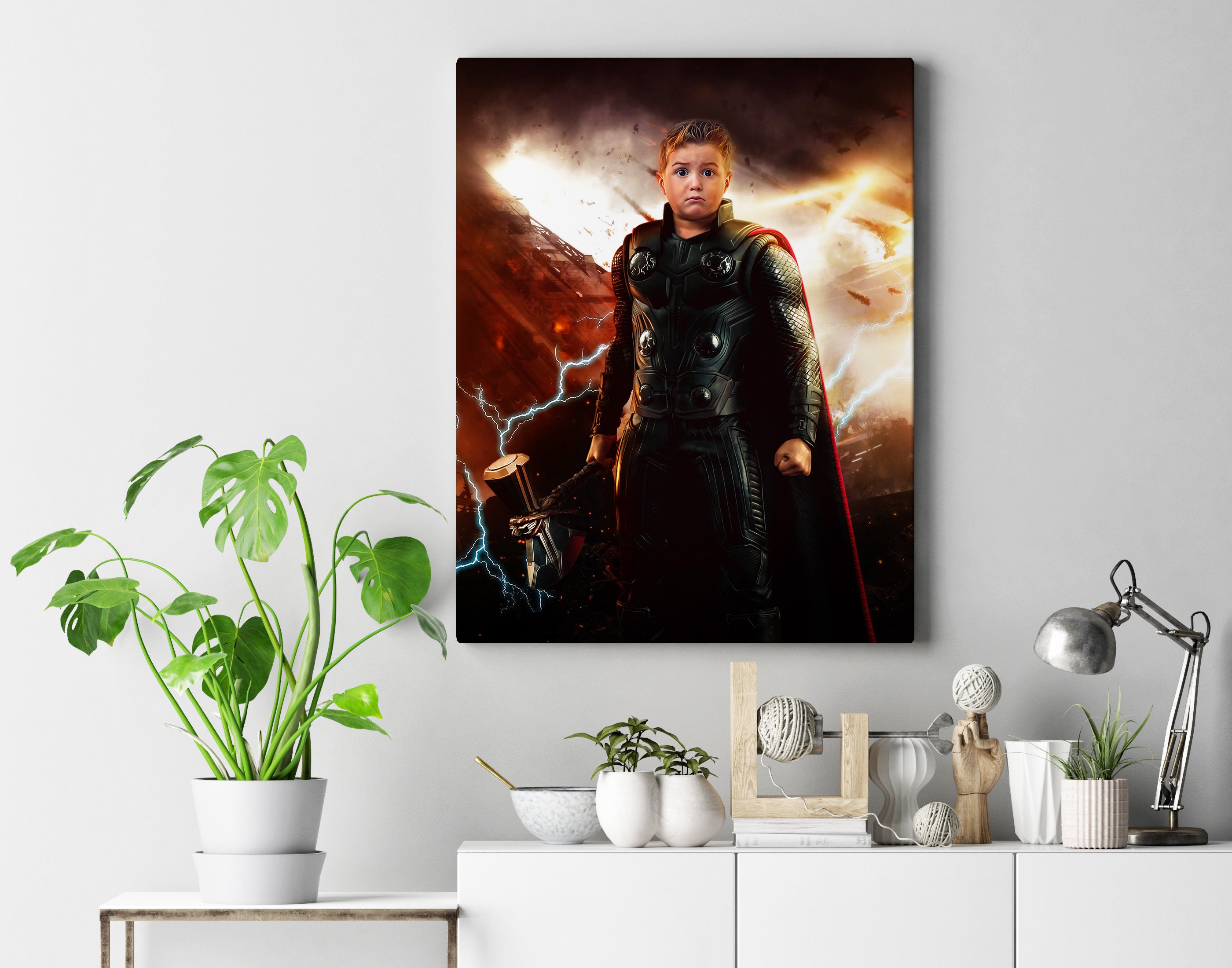 Custom Superhero Portrait Custom Superhero Gift - Etsy