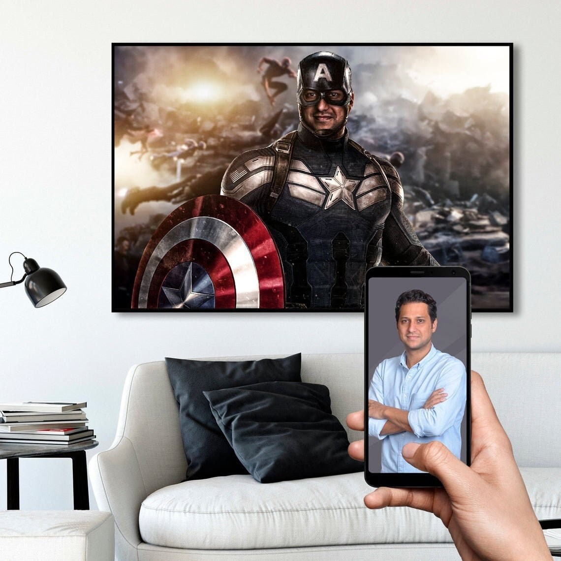Custom Superhero Portrait - Personalized Portrait - Canvas Print From ...