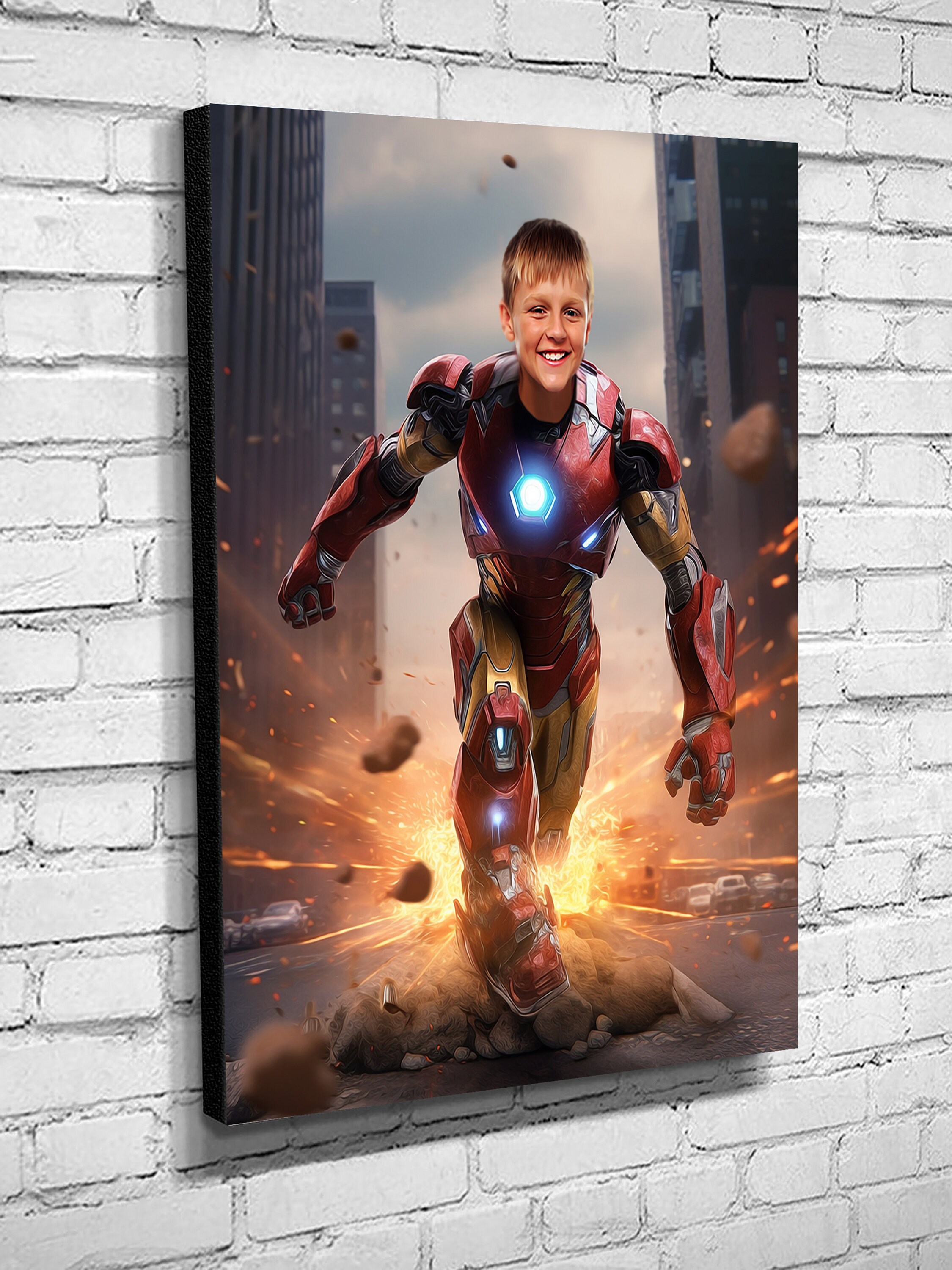 Custom Superhero Portrait - Custom Superhero Gift - Personalized ...