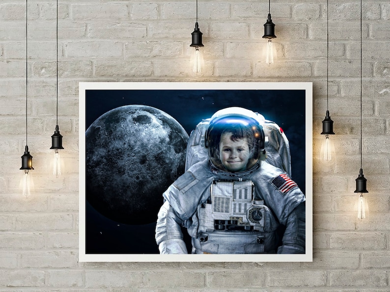 Custom Astronaut Picture From Your Photo Become an Astronaut - Etsy
