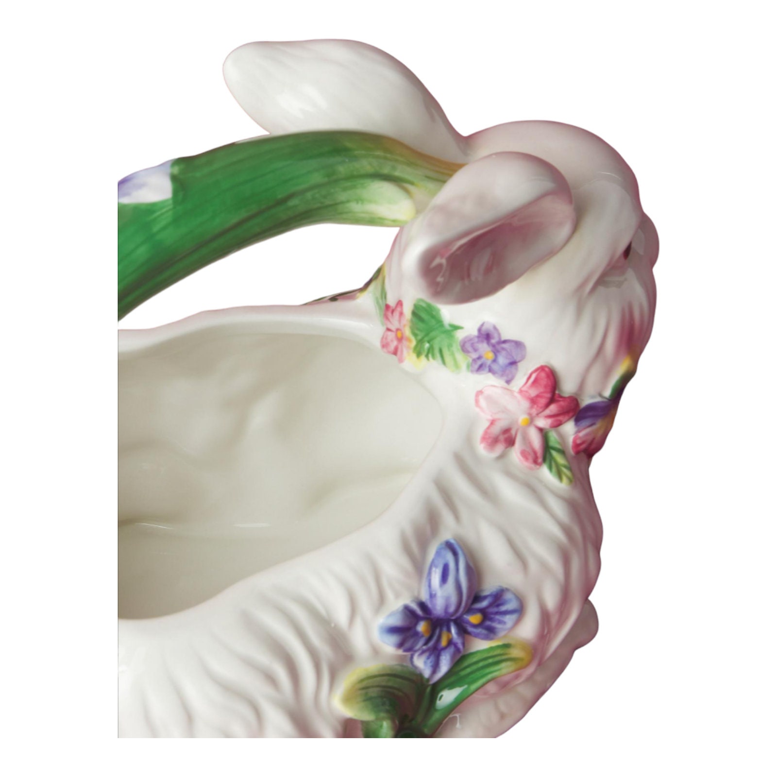 CORNER RUBY 7x9 Ceramic Tulip Bunny Basket - Etsy