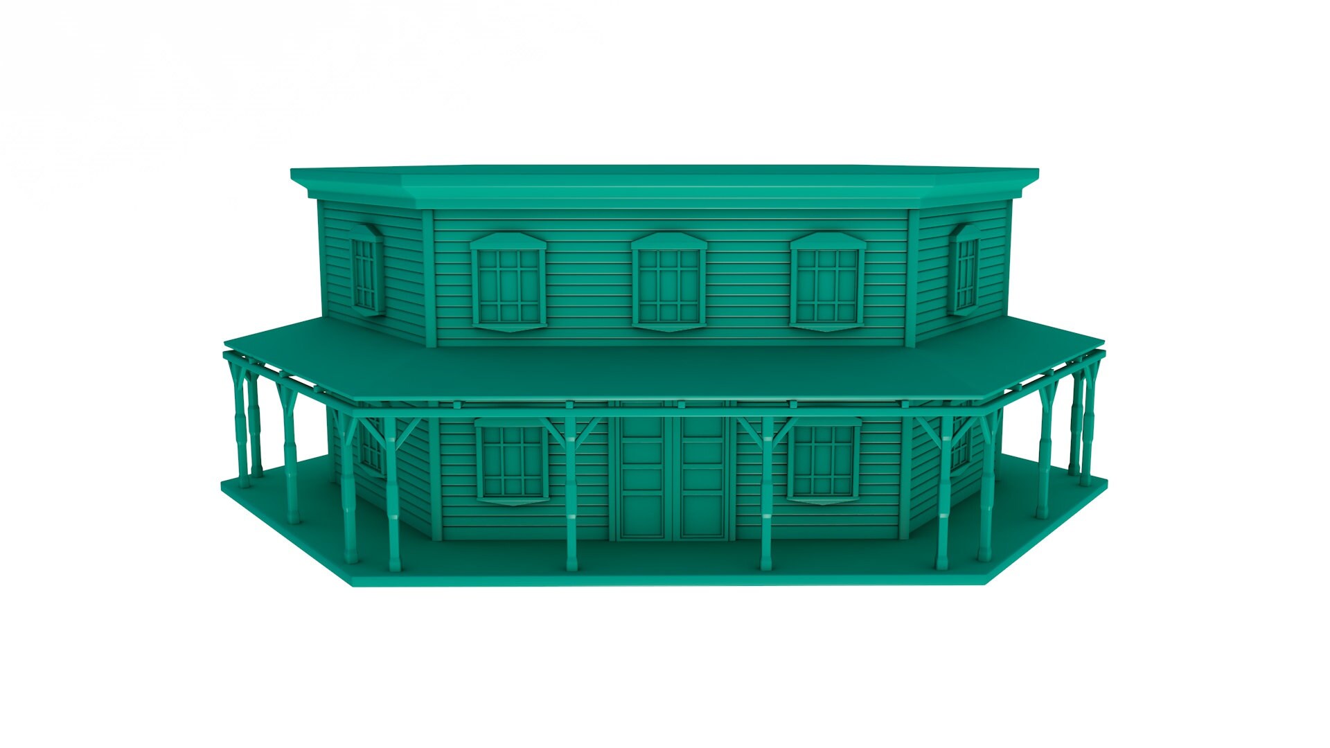 Western Houses Collection Stl File / Printable Stl File for 3d Printers ...