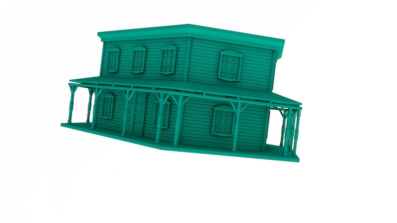 Western House Stl File / Printable Stl File for 3d Printers - Etsy