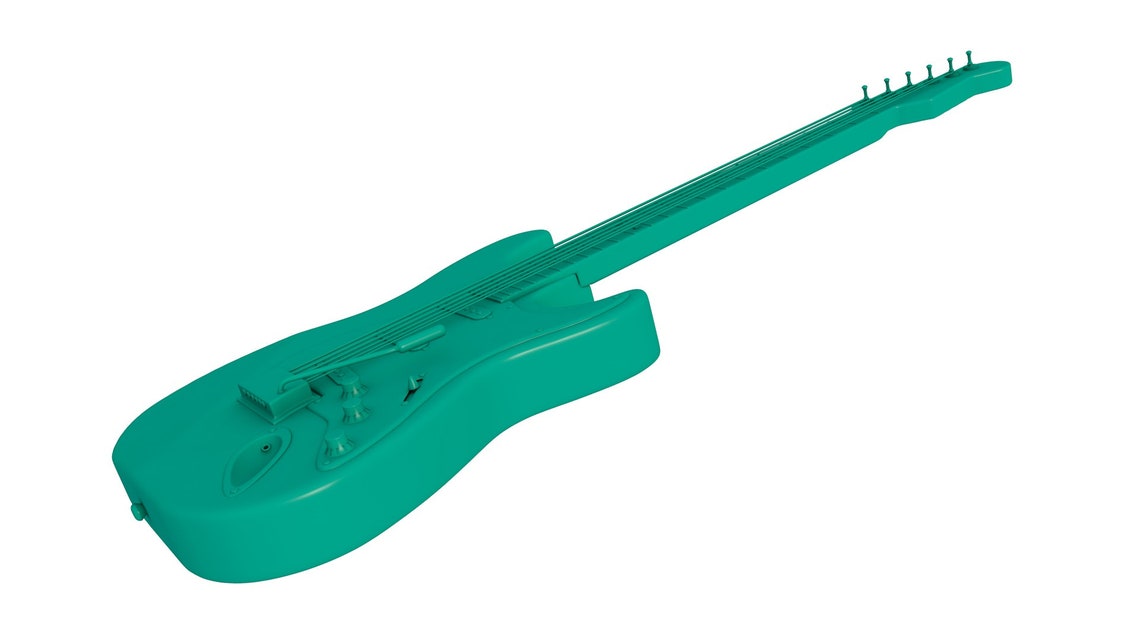 Guitar Stl File / Printable Stl File for 3d Printers, Home Decoration ...