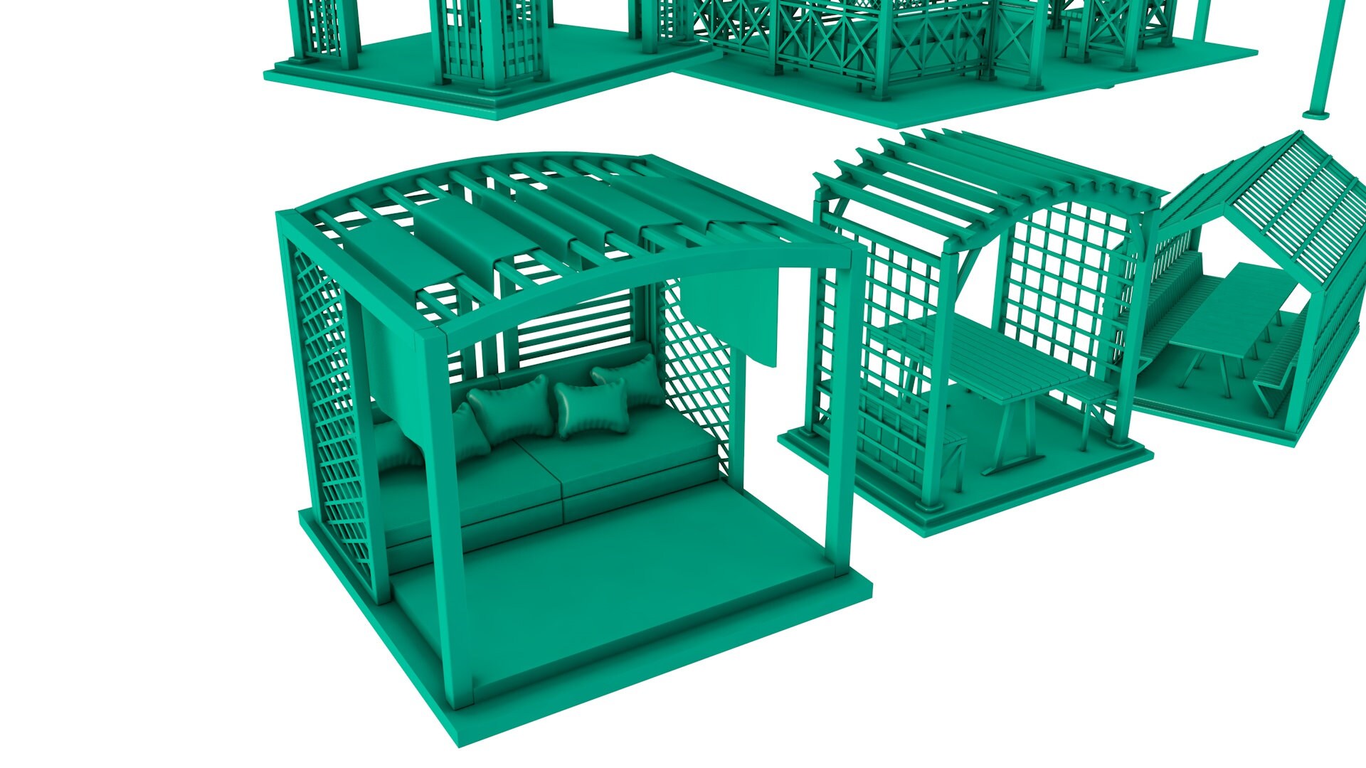 Pergola Stl File / Printable Stl File for 3d Printers, Home Decoration ...