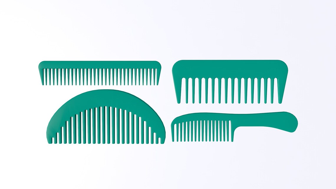 Wide Tooth Hair Comb Stl File / Printable Stl File for 3d - Etsy Australia
