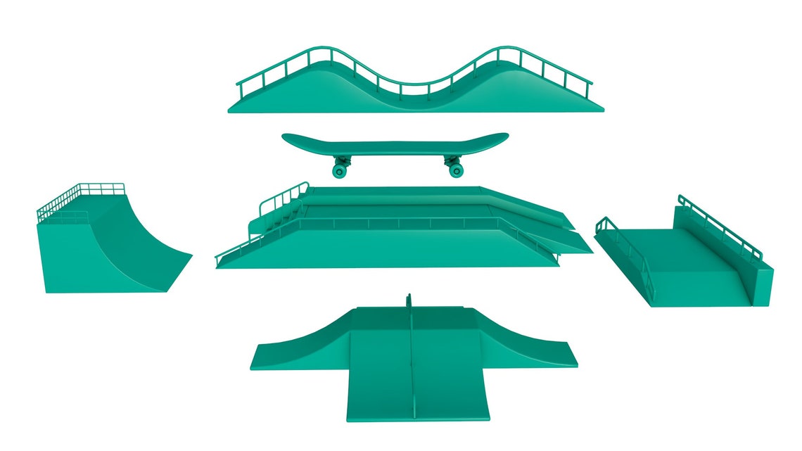 Skate Park PACK Stl File / Printable Stl File for 3d Printers, Home ...