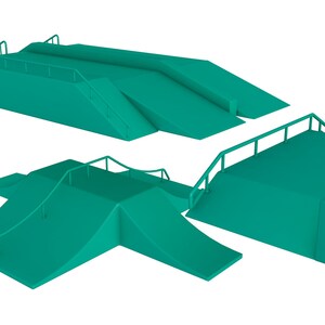 Skate Park PACK Stl File / Printable Stl File for 3d Printers, Home ...