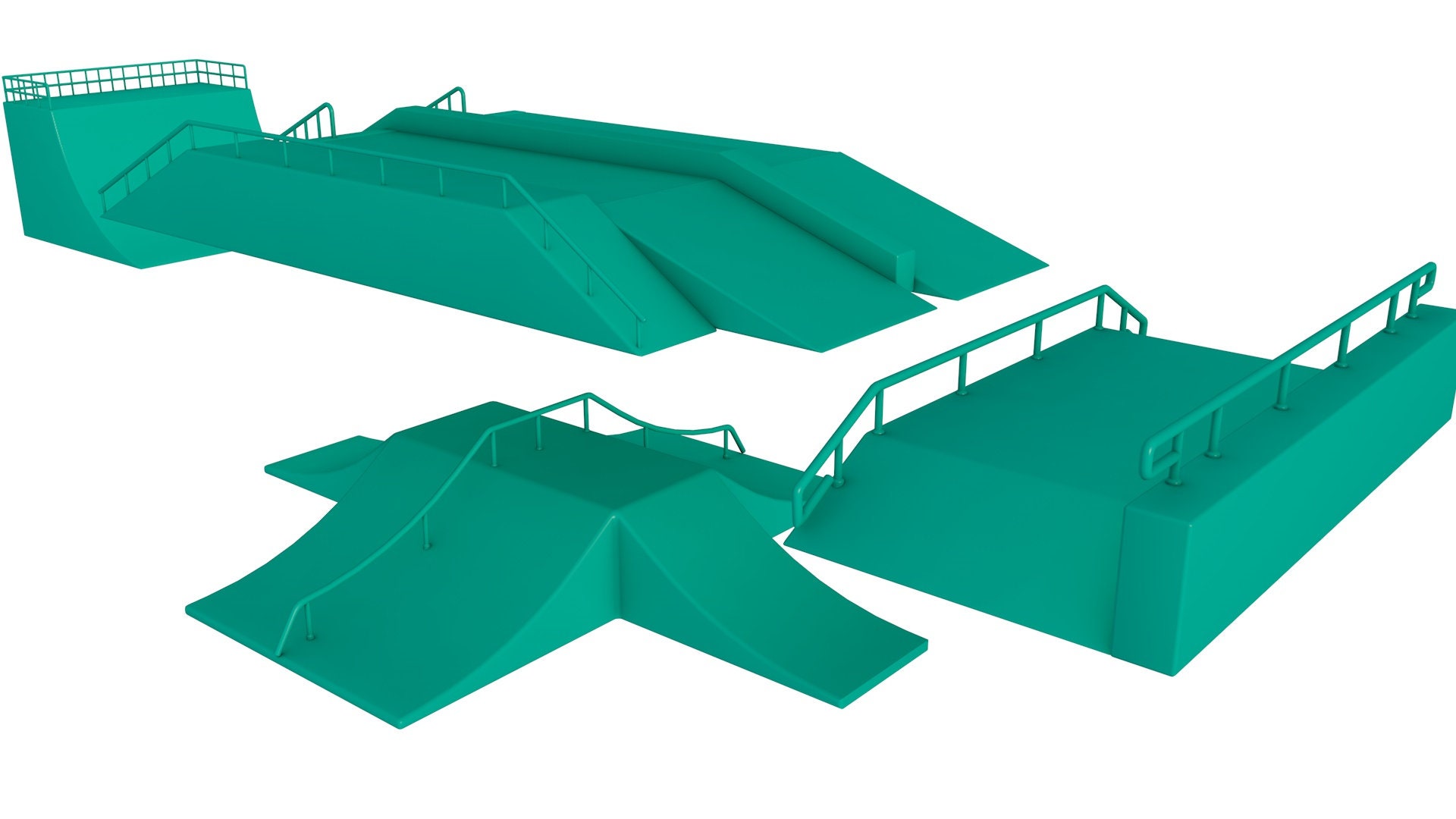 Skate Park PACK Stl File / Printable Stl File for 3d Printers, Home ...