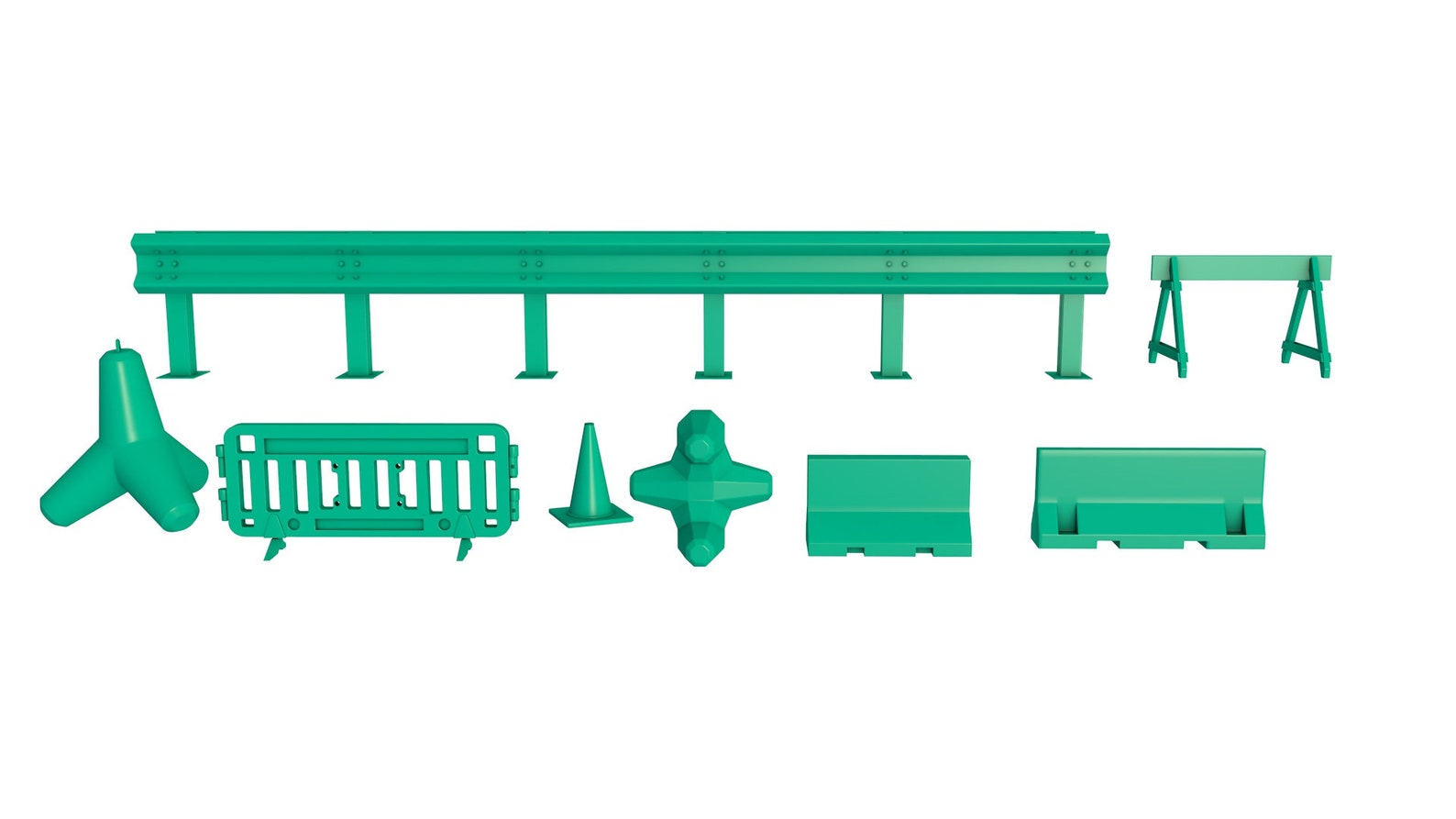 Road Barriers Collection Stl File / Printable Stl File for 3d Printers ...