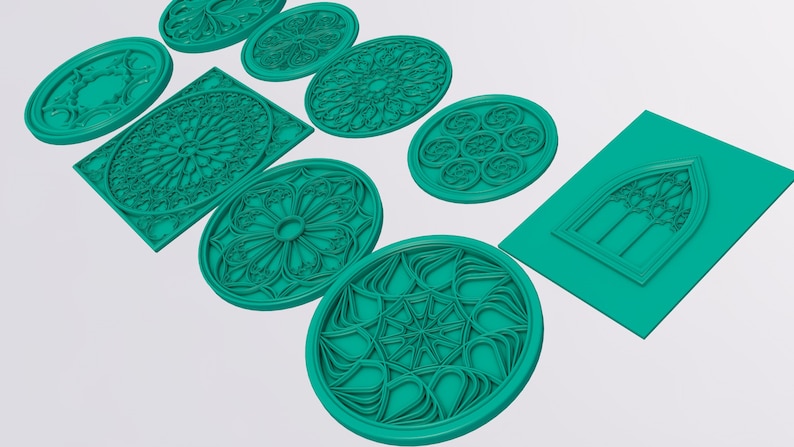 Gothic Window Collection Stl File / Printable Stl File for 3d Printers ...