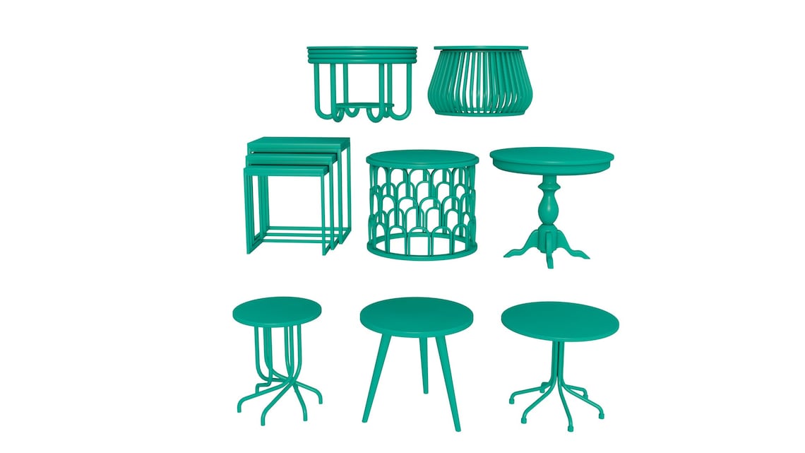 Coffee Table Collection Stl File / Printable Stl File for 3d - Etsy