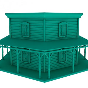 Western Houses Collection Stl File / Printable Stl File for 3d Printers ...