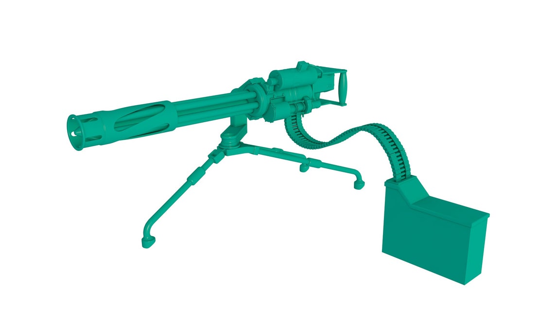 Minigun Stl File / Printable Stl File for 3d Printers, Home Decoration ...