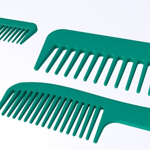 Wide Tooth Hair Comb Stl File / Printable Stl File for 3d Printers ...