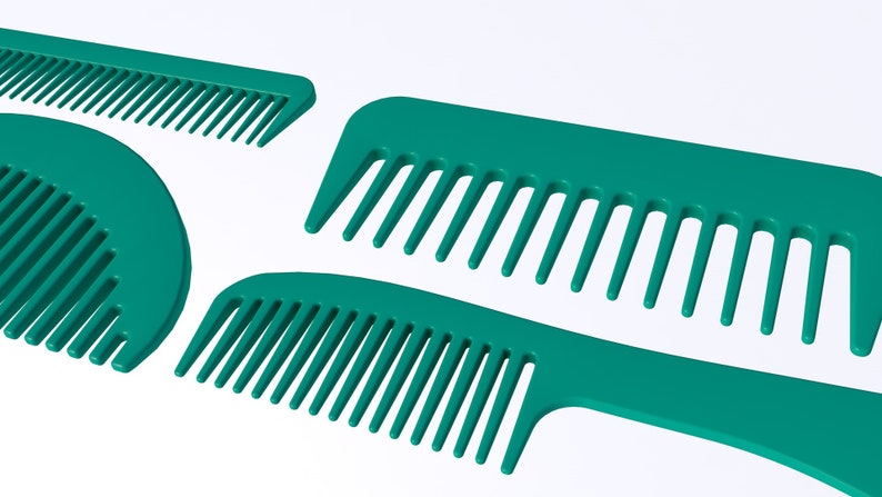 Wide Tooth Hair Comb Stl File / Printable Stl File for 3d Printers ...