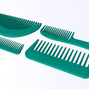 Wide Tooth Hair Comb Stl File / Printable Stl File for 3d Printers ...