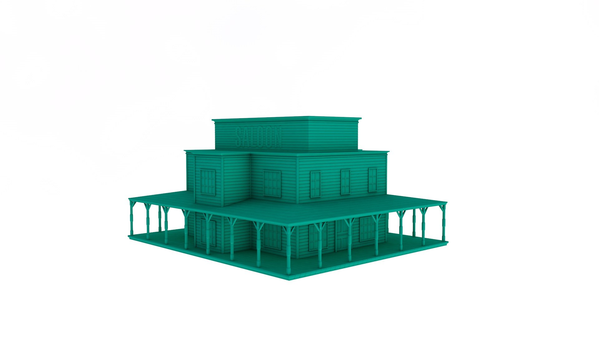 Western Building Stl File / Printable Stl File for 3d Printers, Home ...