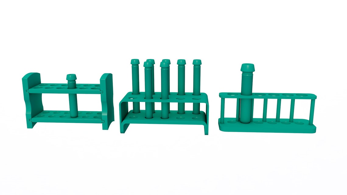 Medical Test Tubes Stl File / Printable Stl File for 3d Printers, Home ...