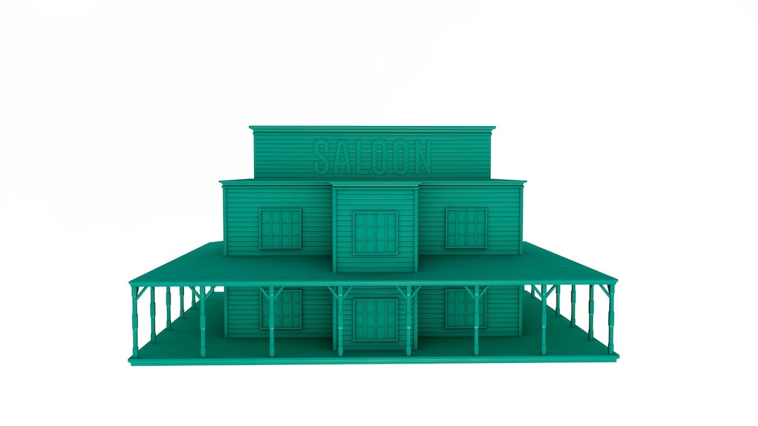 Western Building Stl File / Printable Stl File for 3d Printers, Home ...