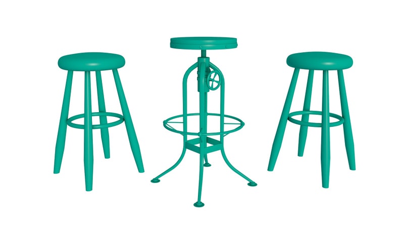 Bar Stool Chair Stl File / Printable Stl File for 3d Printers, Home ...