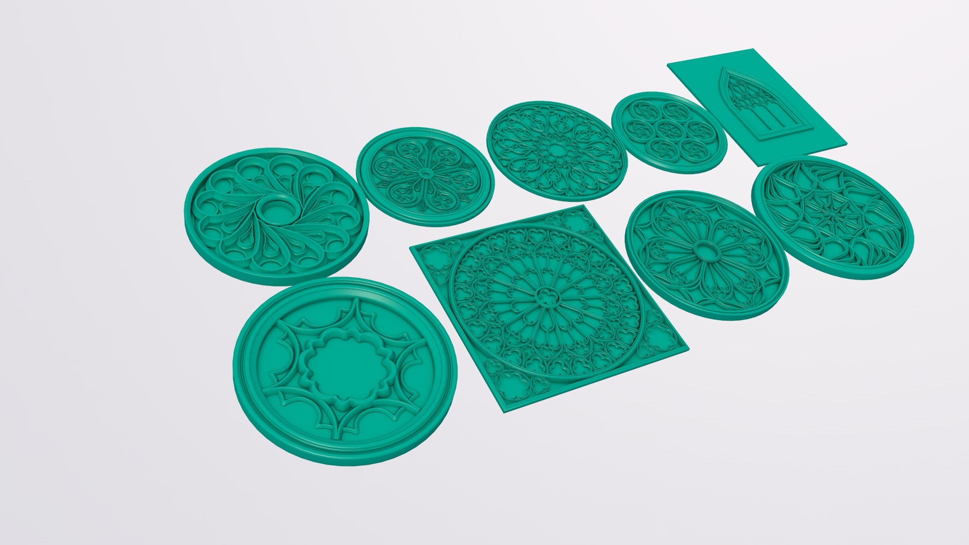 Gothic Window Collection Stl File / Printable Stl File for 3d Printers ...