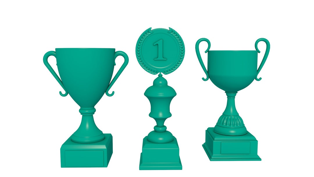 Winner Cups Set Stl File / Printable Stl File for 3d Printers, Home ...
