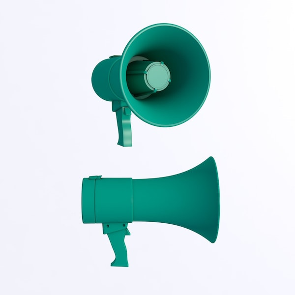 Megaphone Printable - Etsy