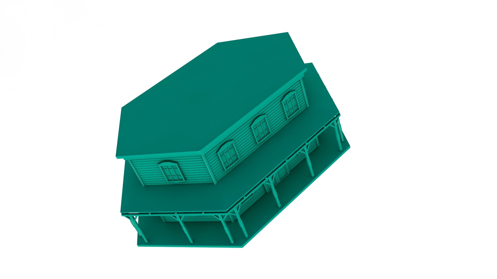 Western House Stl File / Printable Stl File for 3d Printers - Etsy