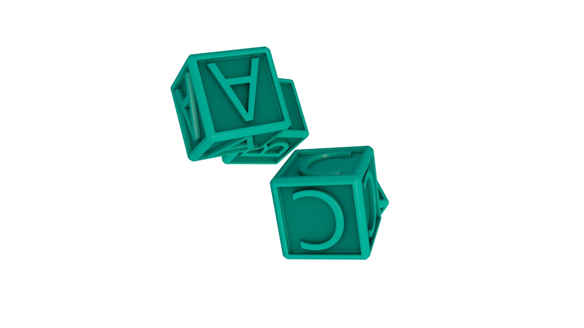 ABC Cube Toy Stl File / Printable Stl File for 3d Printers, ABC Blocks ...