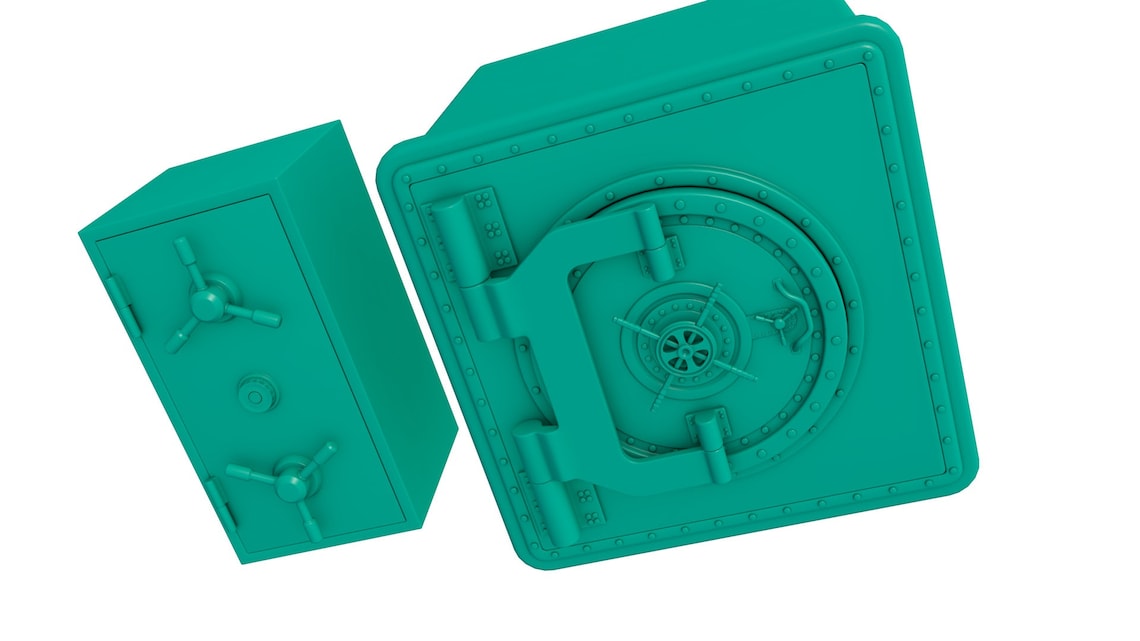 Steel Bank Safe Stl File / Printable Stl File for 3d Printers, Home ...