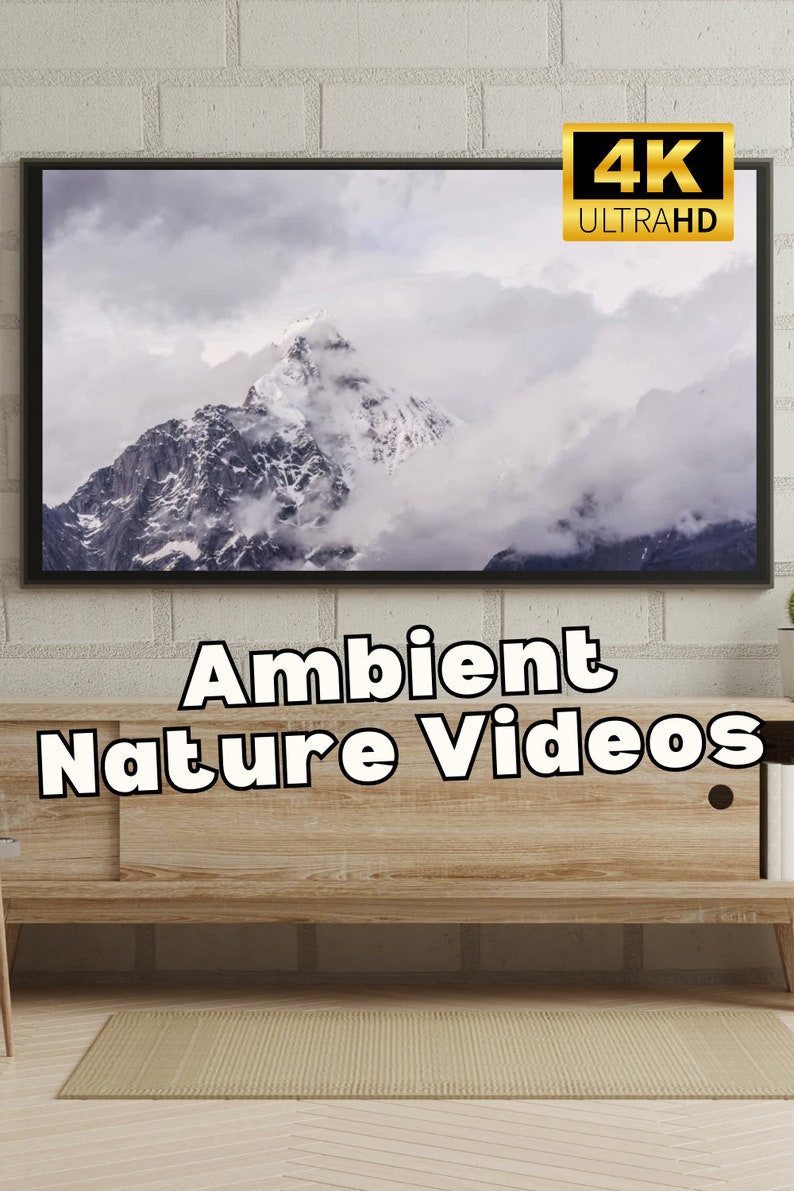 High Mountains Frame TV Landscape Screensaver Video 15-minute Loop 4K ...