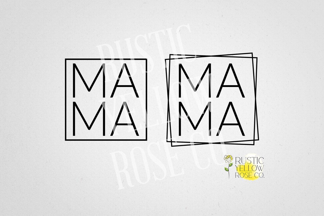 Mama Square SVG T-shirt Design (digital Download) - Etsy