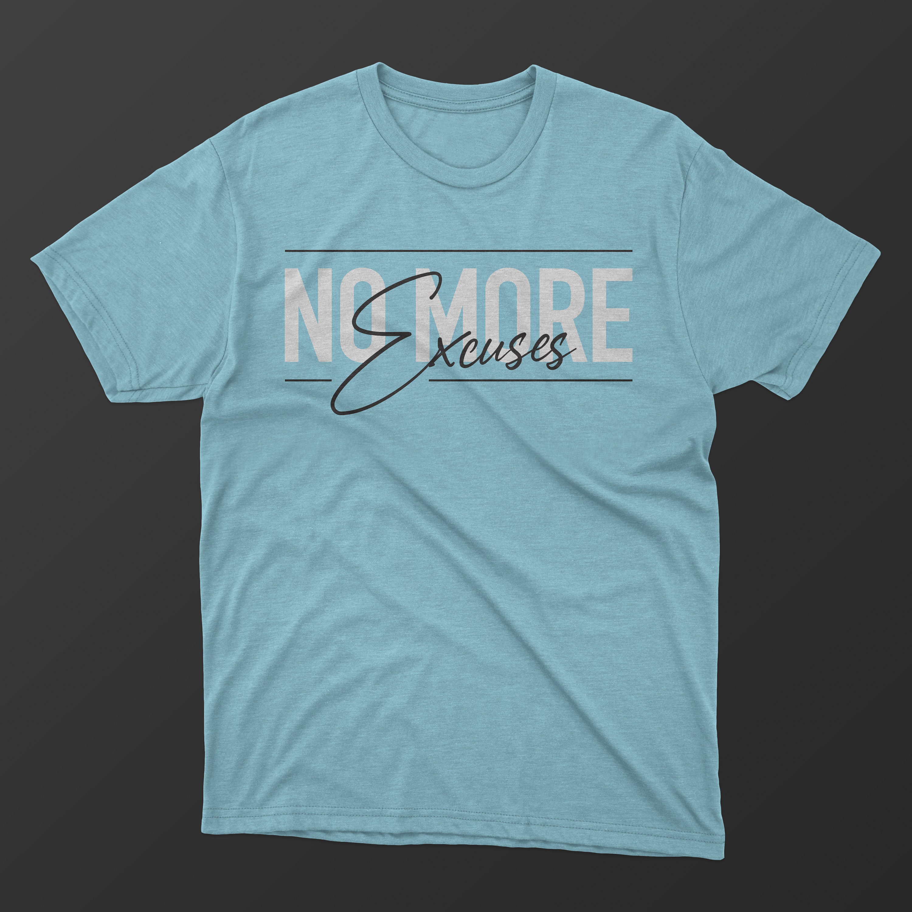 No More Excuses | SVG T-shirt Design | Motivation - Etsy