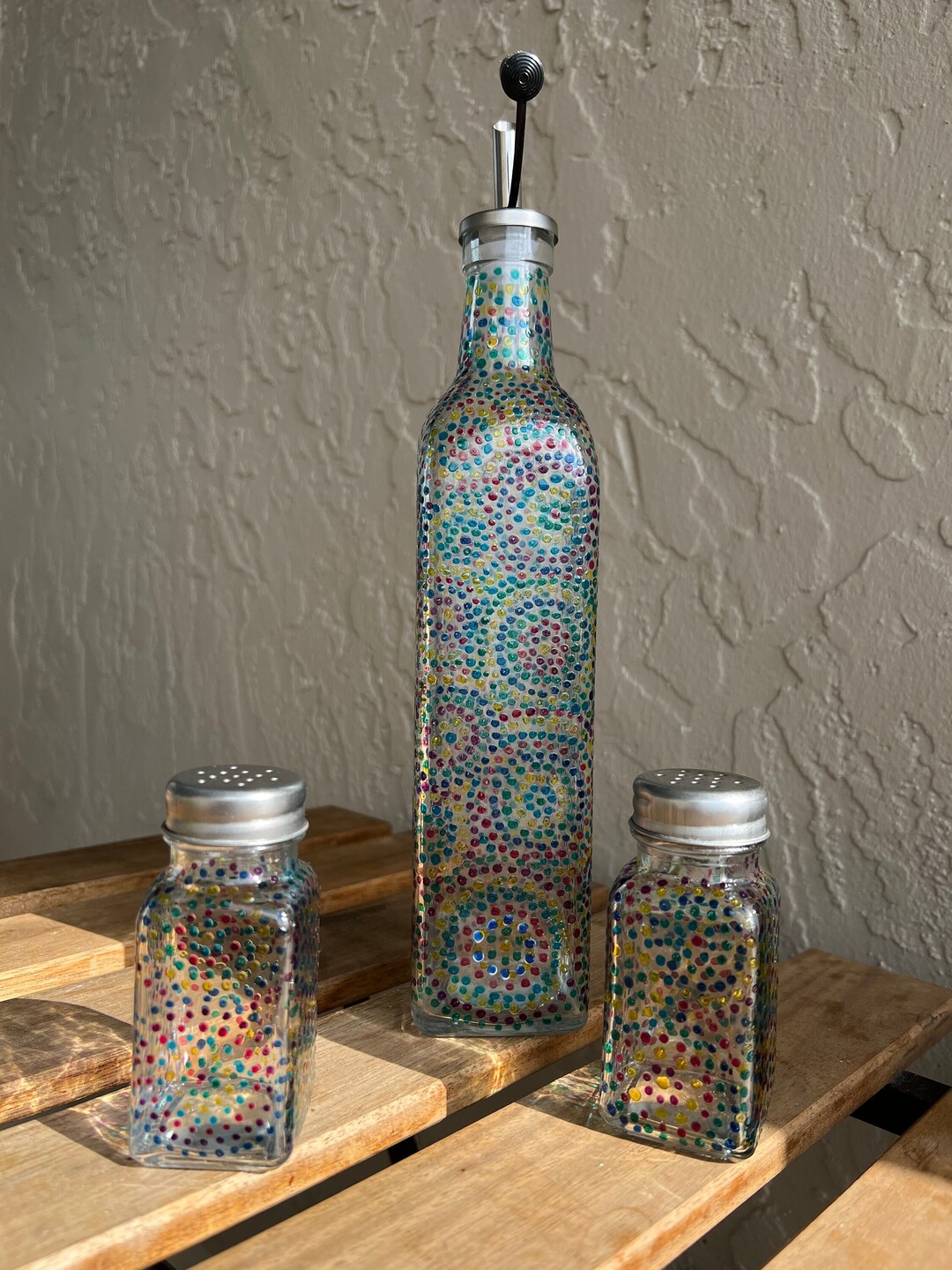 Oil Pourer and Salt&pepper Shakers Set - Etsy