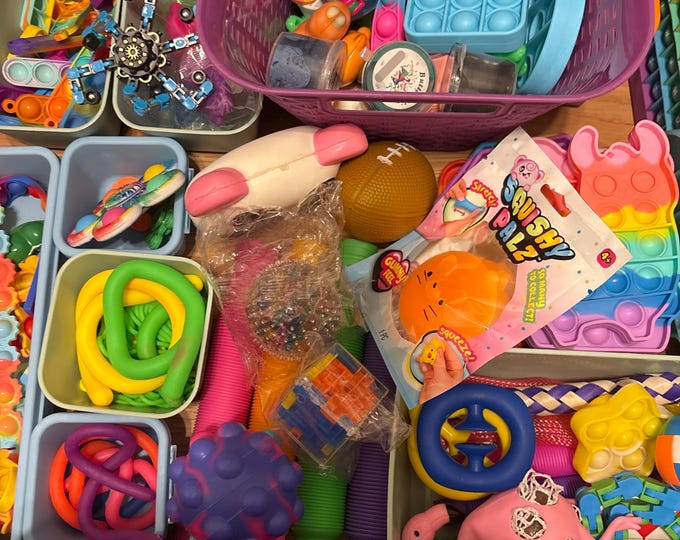 9 Pieces Fidget Mystery Box + Freebies. Ages 4+ - Etsy