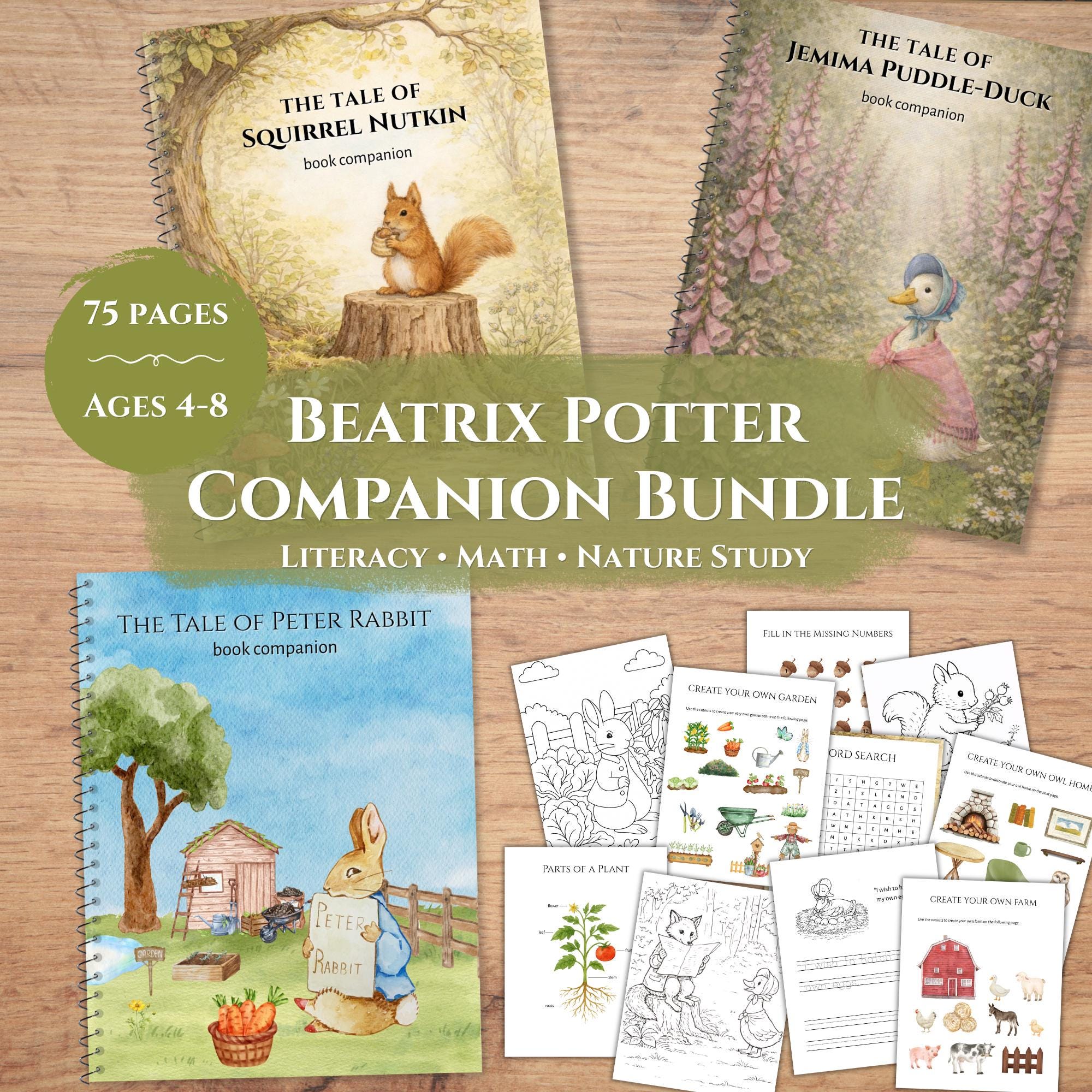 Beatrix Potter Book Companion Bundle | Peter Rabbit Unit Study ...