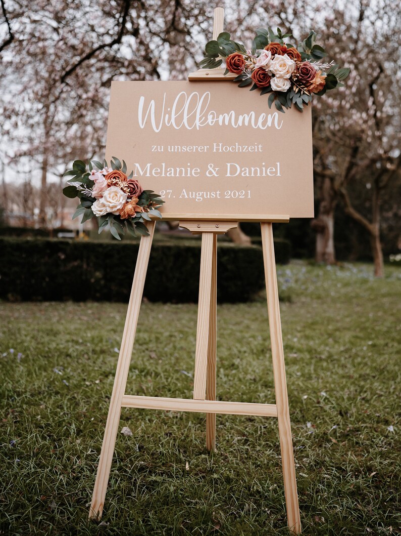 Wedding Welcome Sign Decoration Personalized MDF - Etsy