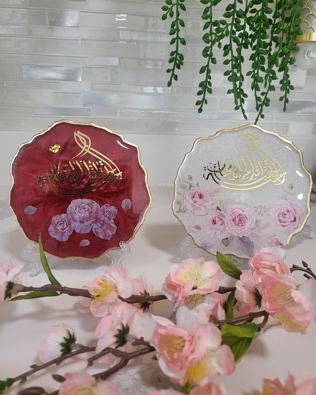 5 Islamic Plaque,mother's Day Gift,ayatul Korsi, Table Display Decor ...