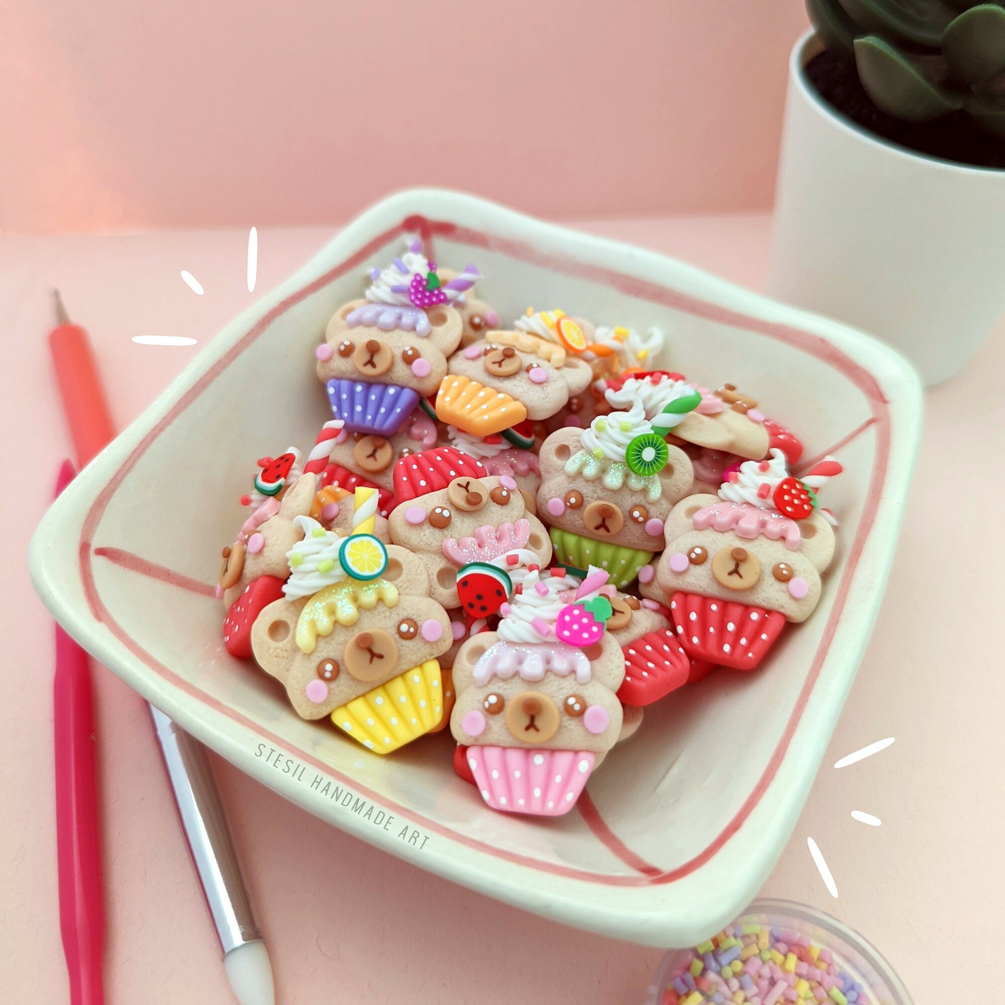 Embellishing Clay Box