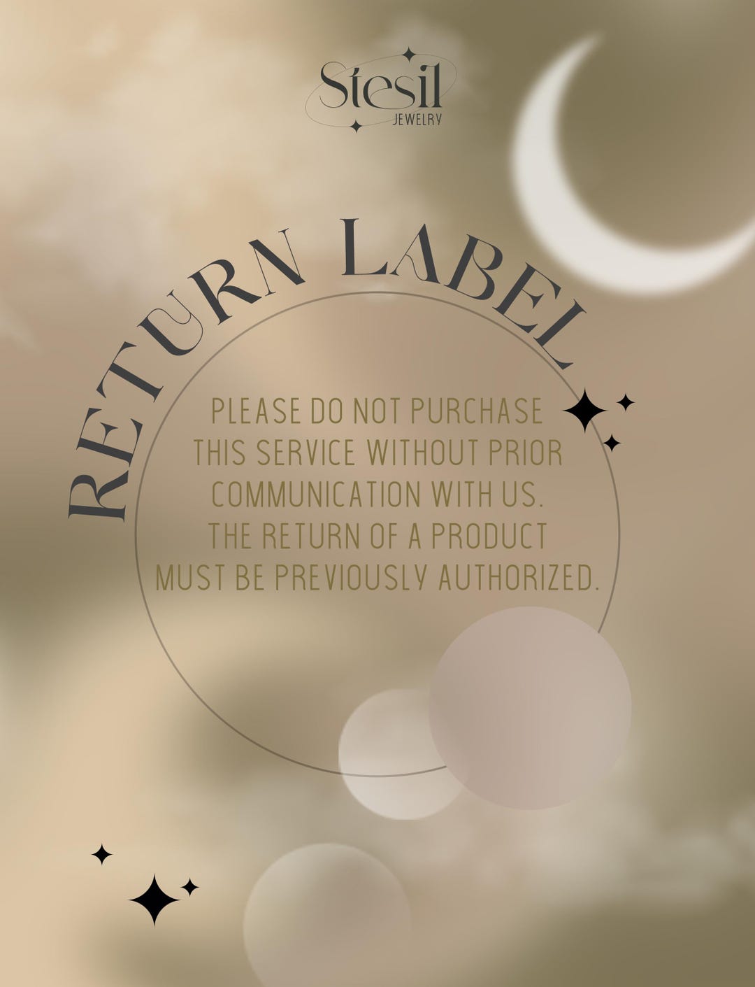 Return Label - Etsy