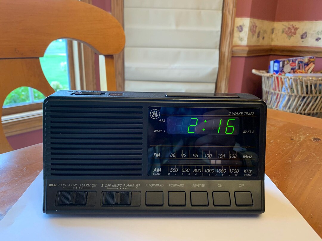 GE - Clock Radio 2-wake Times - Model No. 7-4648B - (used Condition ...