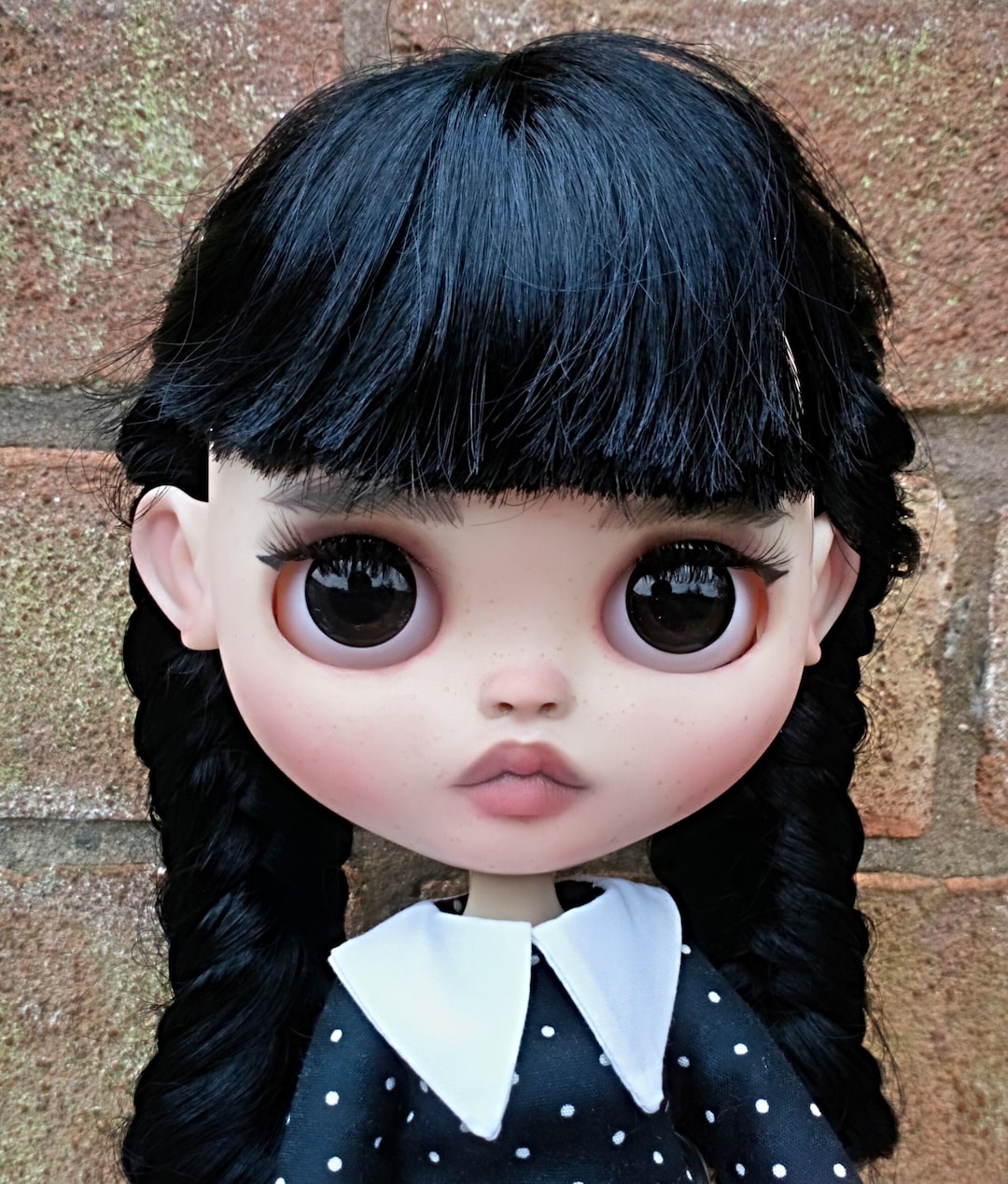 Wednesday Blythe Doll Custom Blythe Wednesday Addams Doll - Etsy