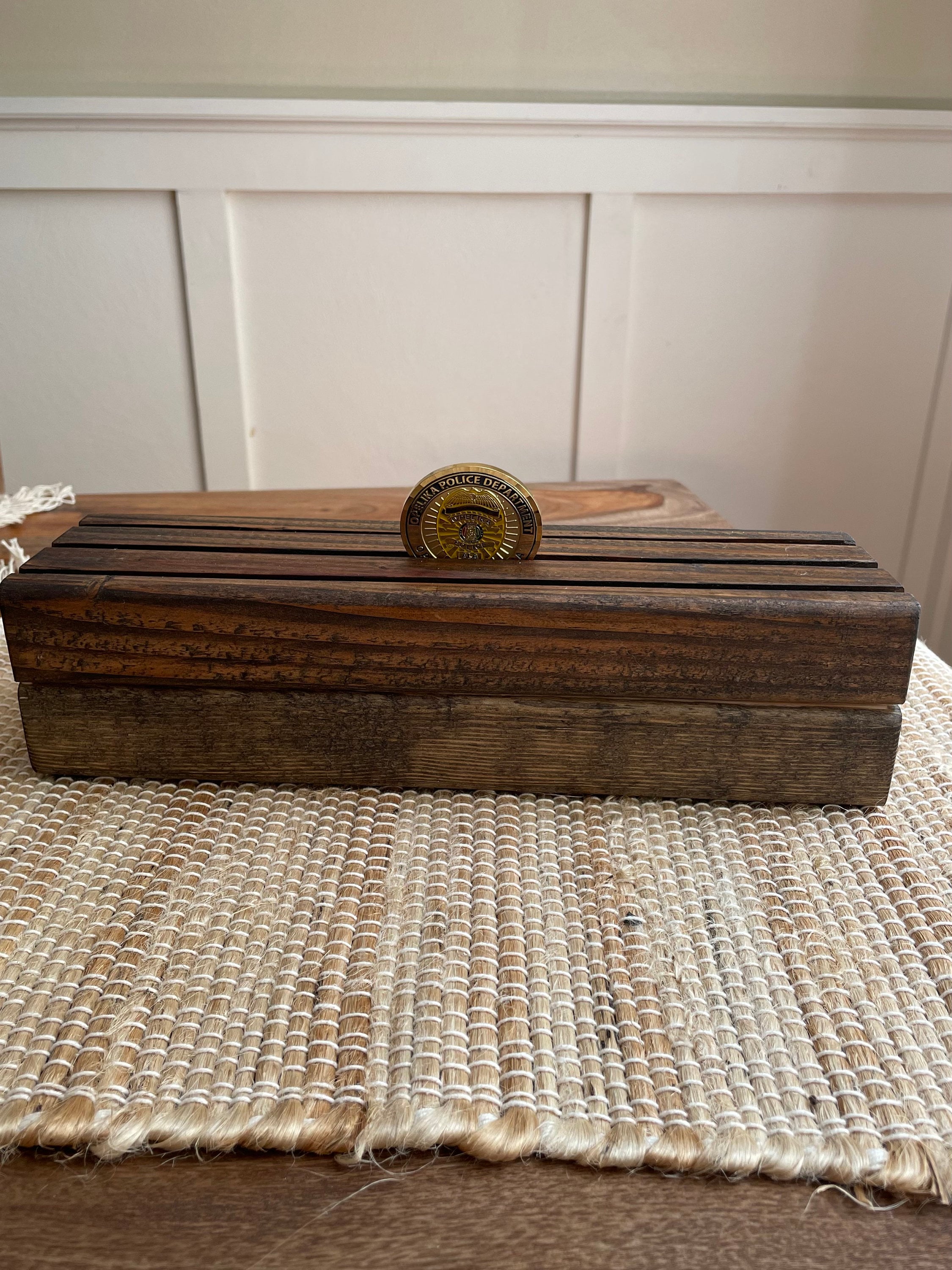 Challenge Coin Display Dark Walnut Stain (30 Coins) FREE SHIPPING!! - Etsy