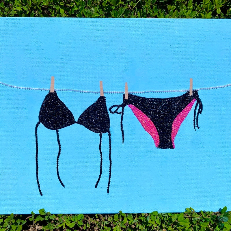 Rhinestone Bikini - Etsy