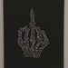 Bedazzled Skeleton Middle Finger Rhinestone Glitter Canvas Painting - Etsy