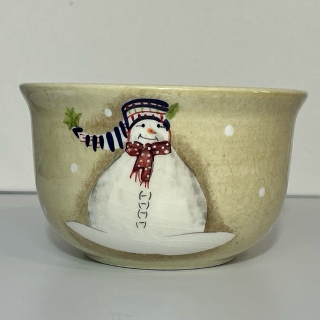 Sakura Oneida Debbie Taylor Keman Earthenware Snowmates Cream 6 ...
