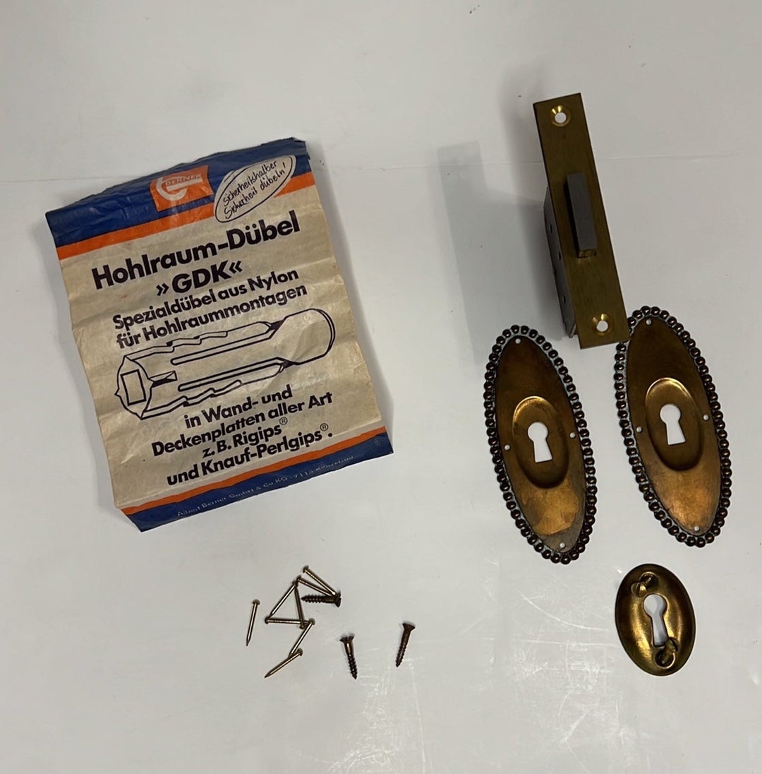 Vintage Cabinet Hardware German Deutsch Brass Fixtures - Etsy